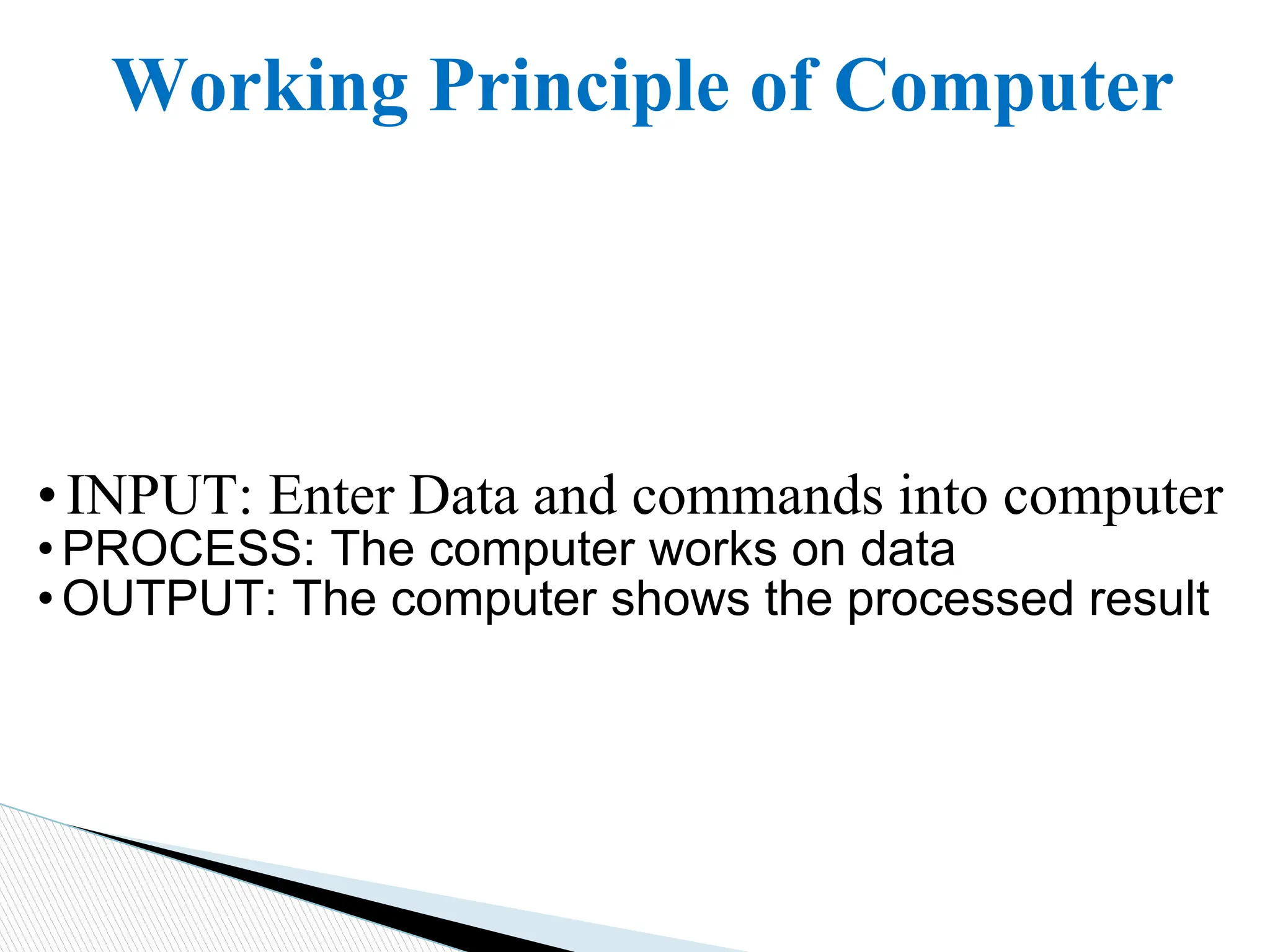 Computer system concepts, characteristics, capabilities and limitations ...