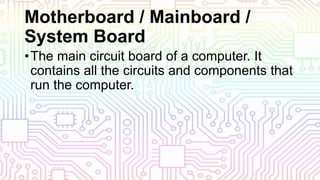 Computer system, devices and peripherals | PPTX