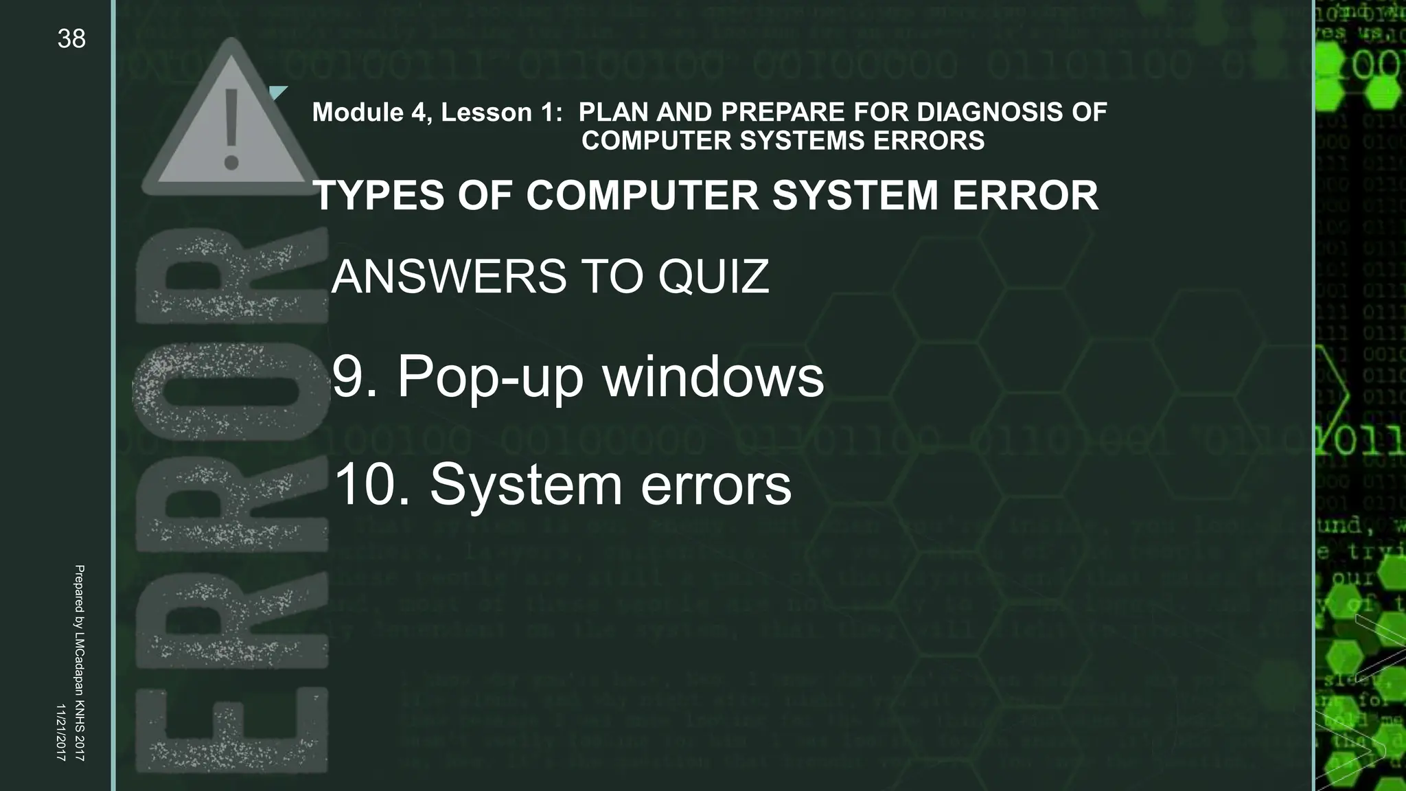 computer system error.pdf | Operating Systems | Computer Software and ...