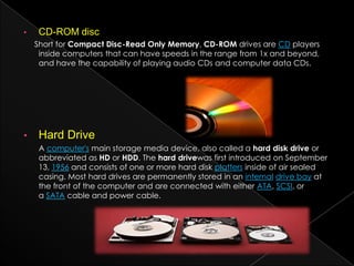 Computer System Hardware | PPT