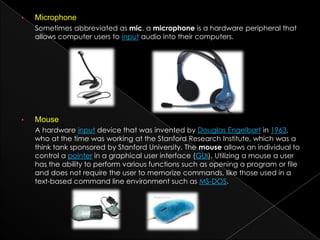 Computer System Hardware | PPT