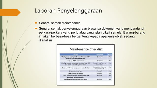 Computer system maintenance management | PPT