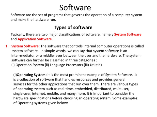 Computer system organization unit i chapter 1 | PPTX | Operating Systems | Computer Software and ...