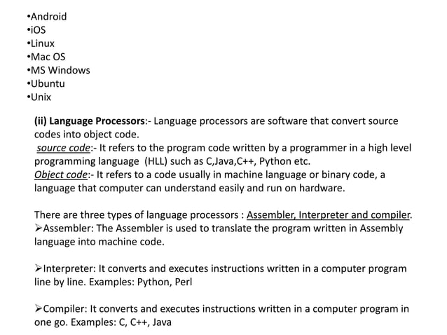 Computer system organization unit i chapter 1 | PPTX | Operating ...