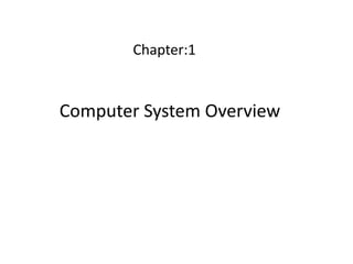 Computer system organization unit i chapter 1 | PPTX