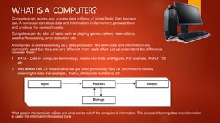 Computer System Overview Lesson 1 Class 11th | PPTX