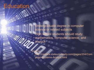 Computer systems analyst | PPT