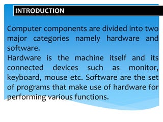 Computer systems and software - Written by Mark John Lado | PPTX