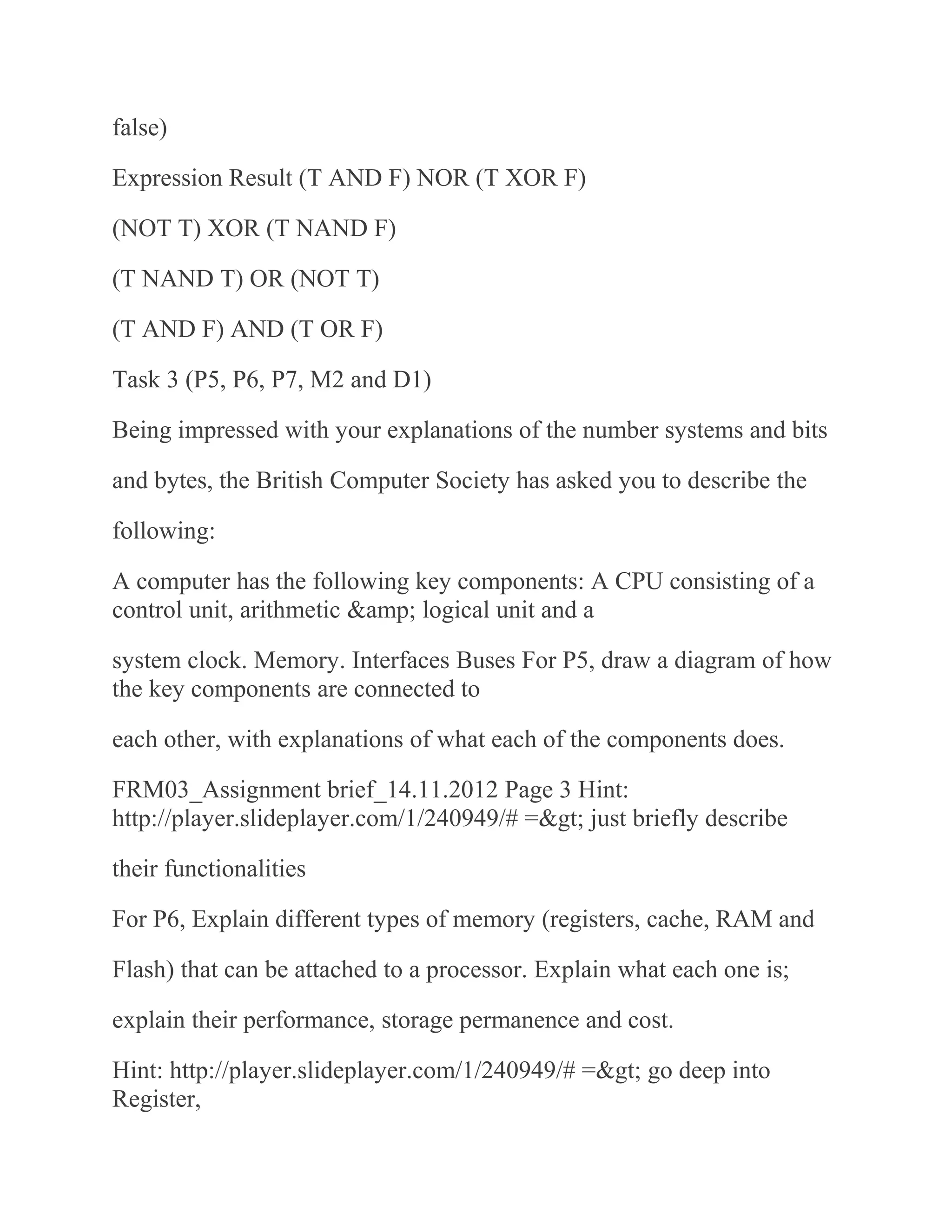 Computer Systems Architecture Assignmenttutorialoutlet Doc