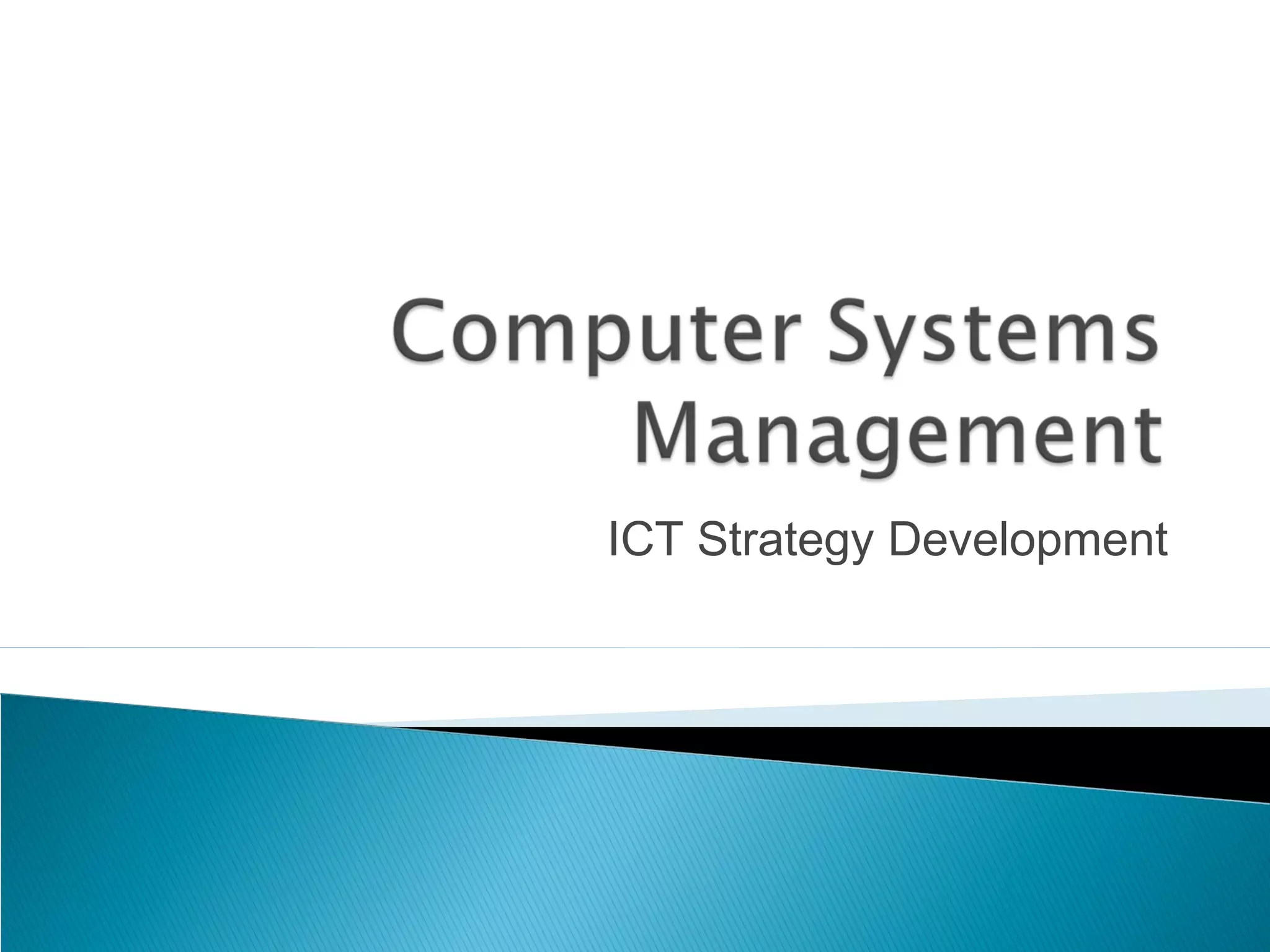 Computer systems management lecture 03 | PPT