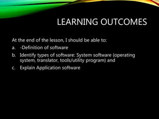 Computer system soft ware | PPTX | Operating Systems | Computer ...