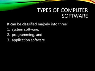 Computer system soft ware | PPTX