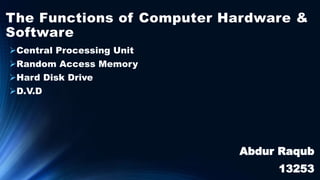 Computer systems presentation | PPT