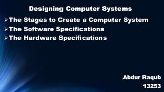 Computer systems presentation | PPT