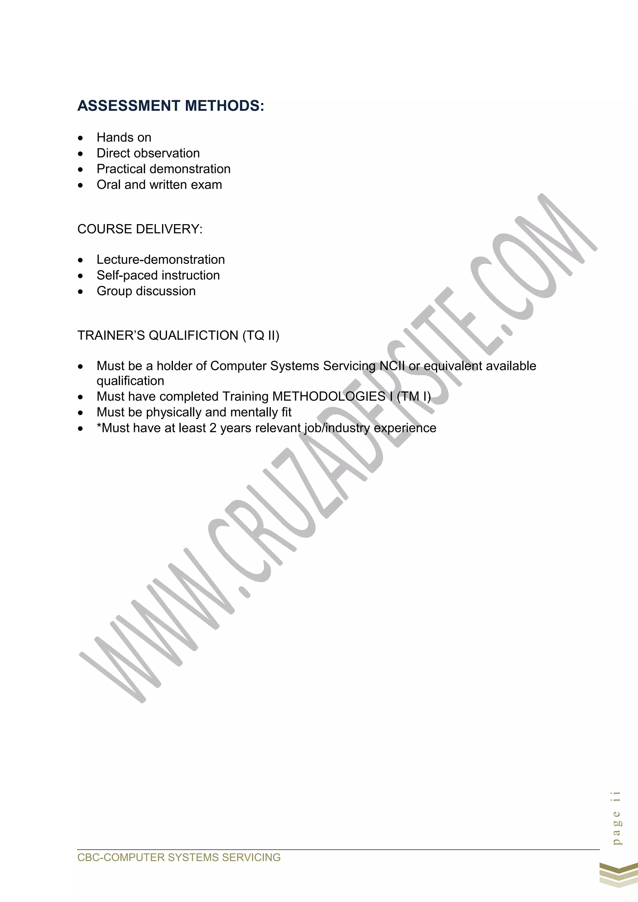 Computer systems servicing cbc | PDF