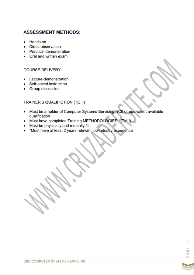 Computer systems servicing cbc | PDF