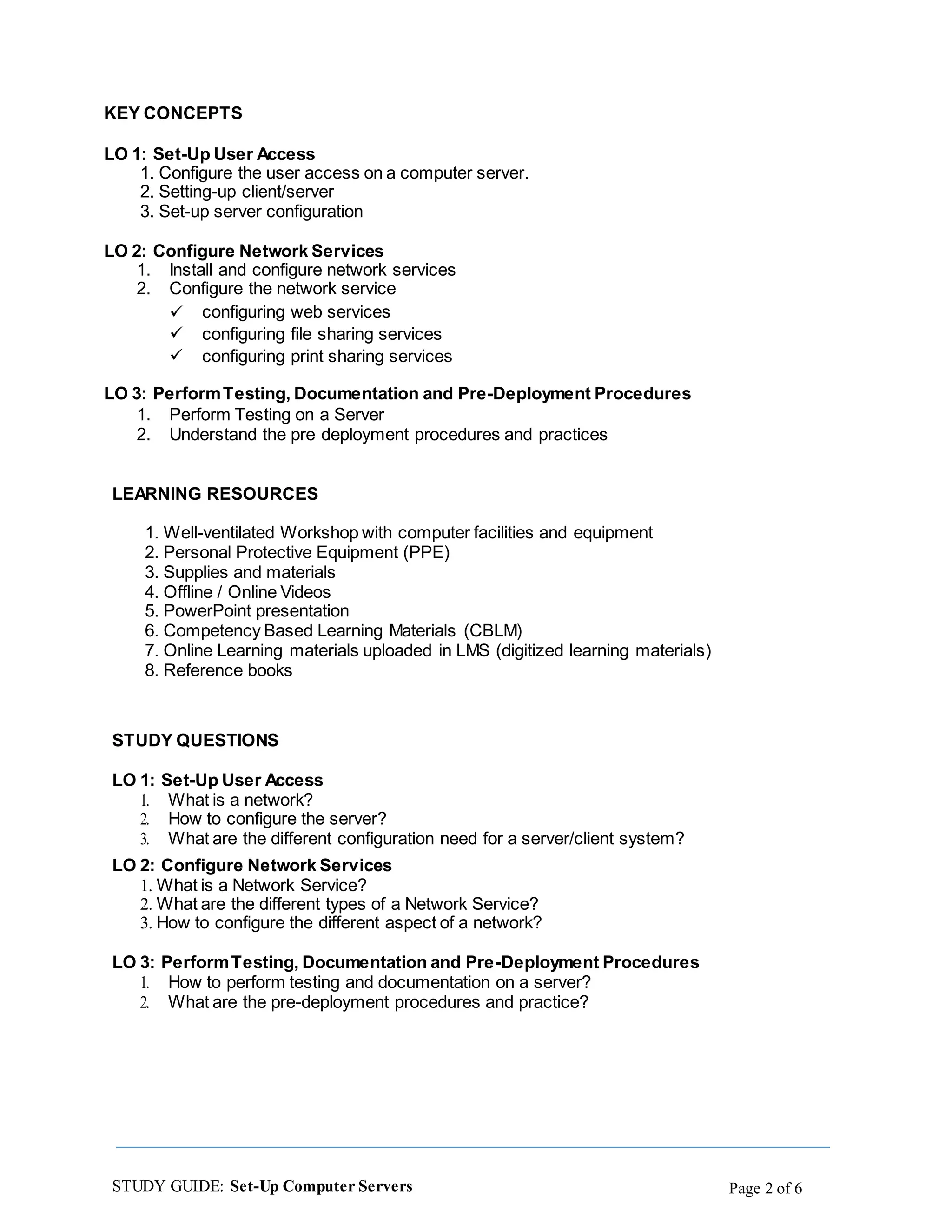 Computer systems servicing nc ii study guide by brahms | DOCX