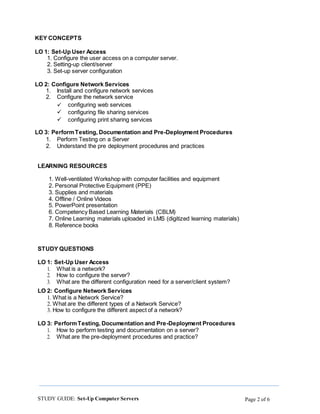 Computer systems servicing nc ii study guide by brahms | DOCX