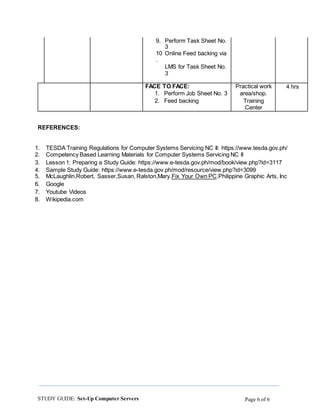 Computer systems servicing nc ii study guide by brahms | DOCX