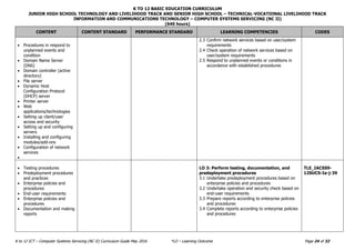 Curriculum Guide - CSS NC II | PDF