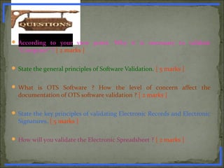 Computer system validation | PPT