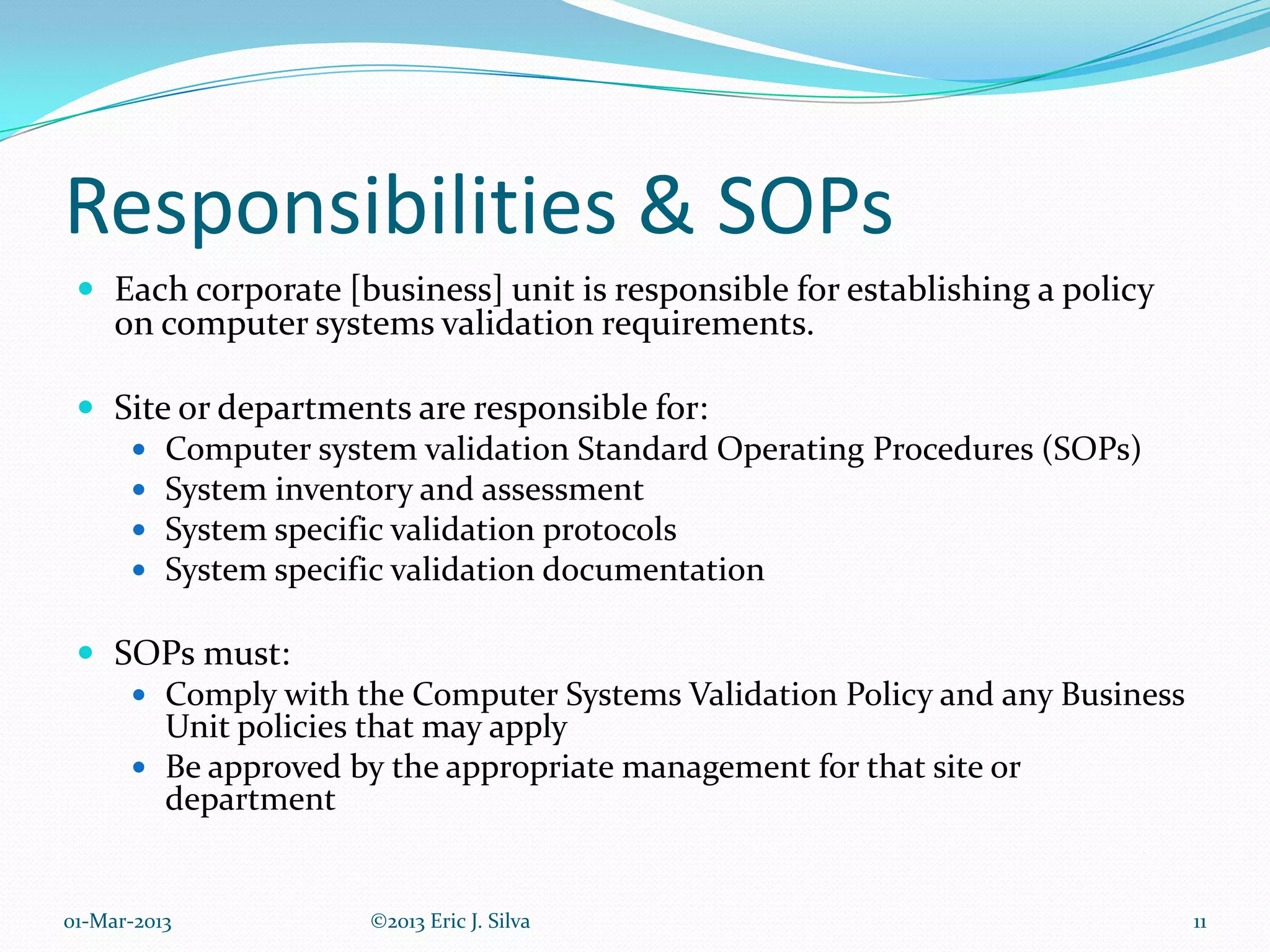 Computer System Validation | PPTX
