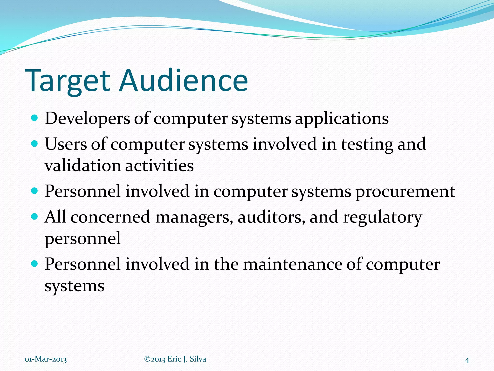 Computer System Validation | PPTX