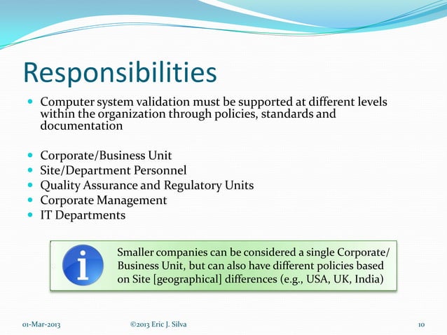Computer System Validation | PPTX