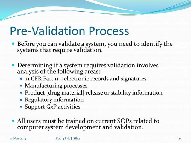 Computer System Validation | PPTX