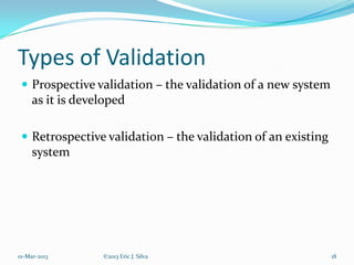 Computer System Validation | PPTX