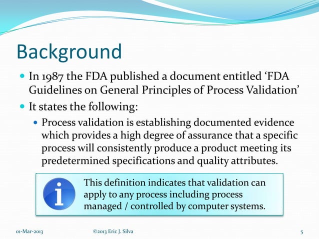 Computer System Validation | PPTX