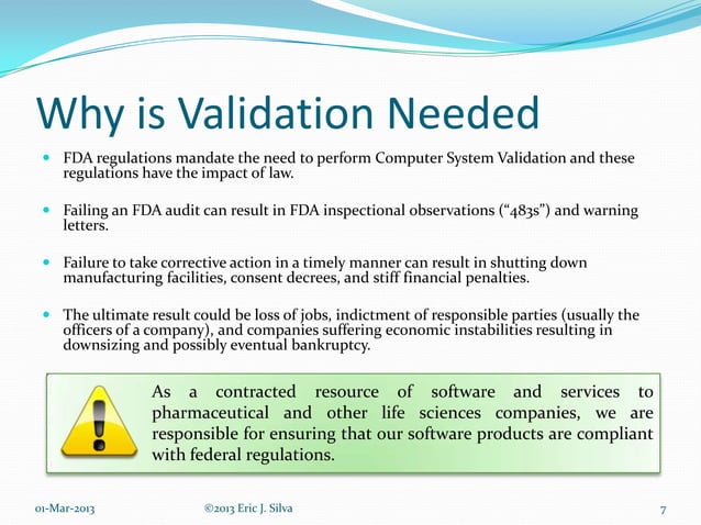 Computer System Validation | PPTX