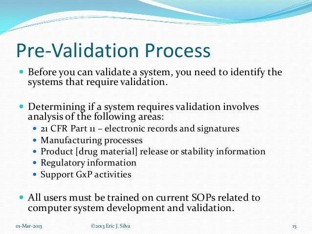 Computer System Validation