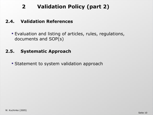 Computer System Validation - The Validation Master Plan | PDF