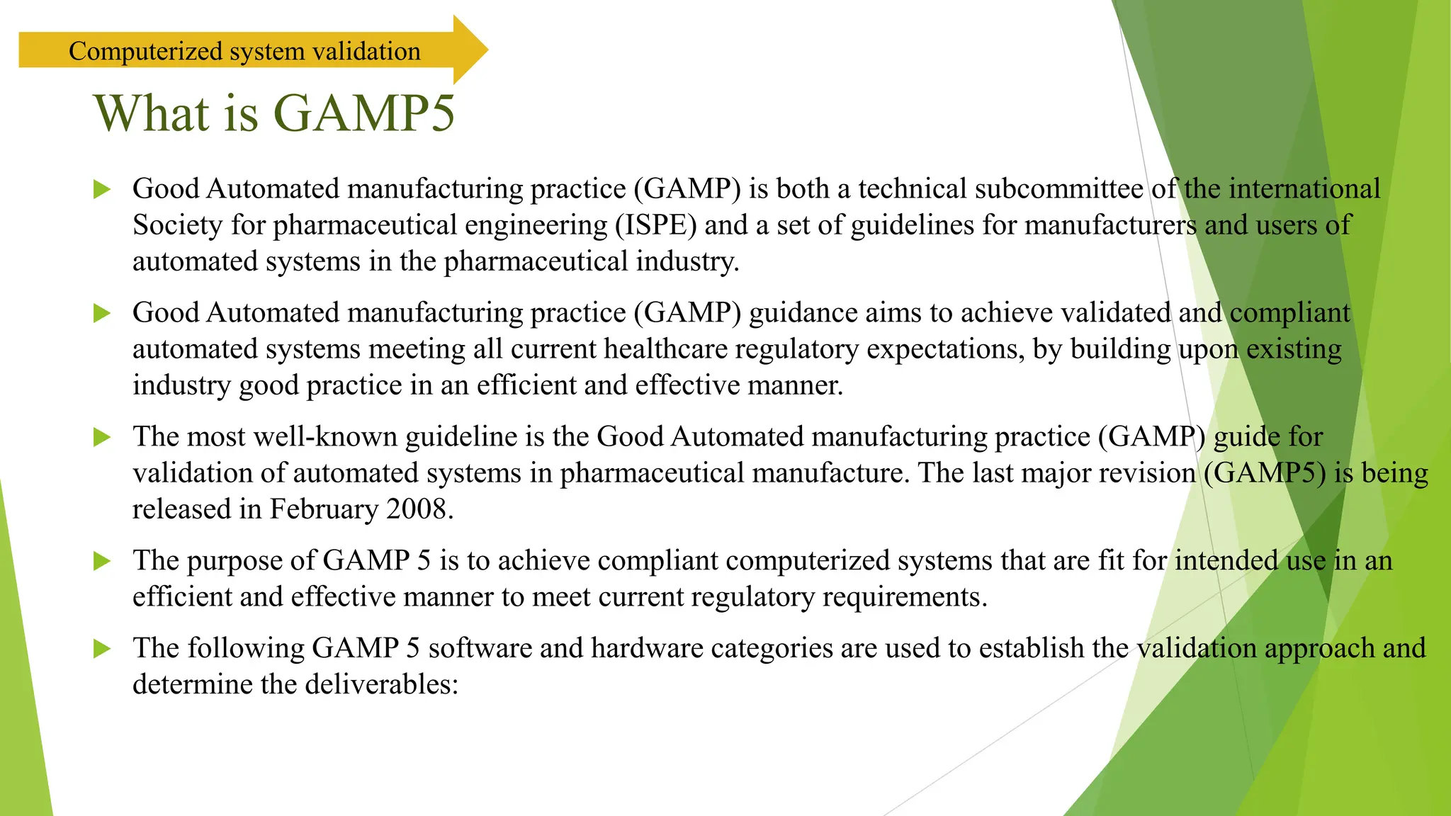 Computerized system validation | PPTX