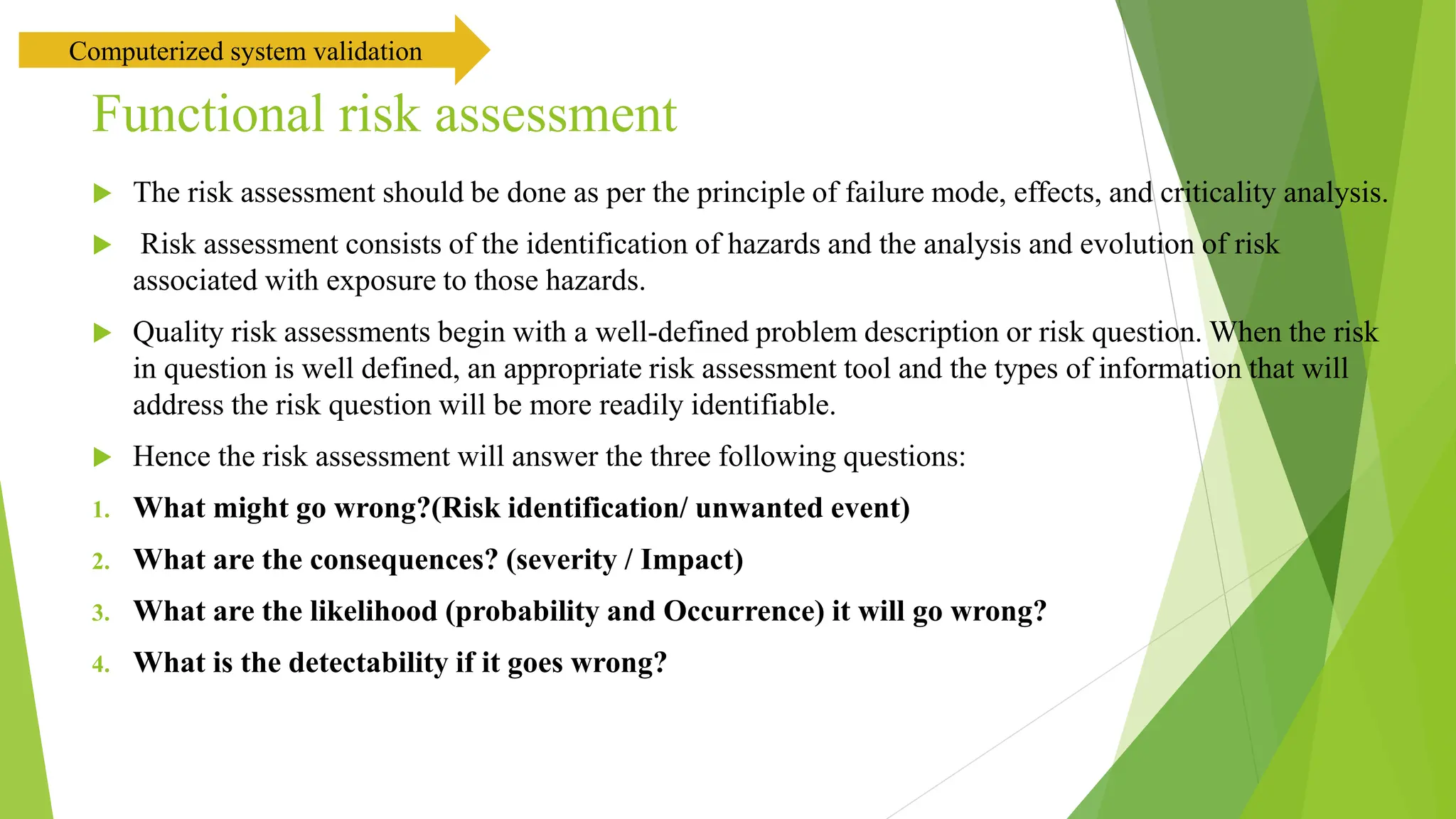 Computerized system validation | PPTX
