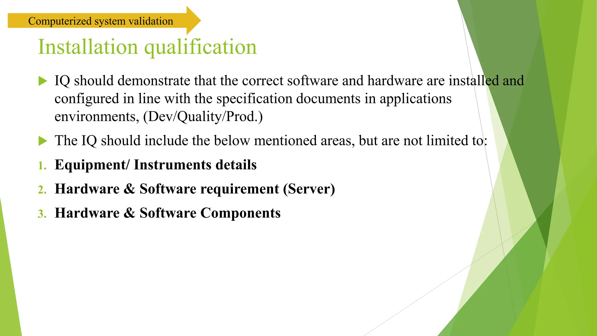 Computerized system validation | PPTX