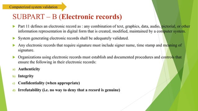 Computerized system validation | PPTX | Pharmaceutical Industry ...