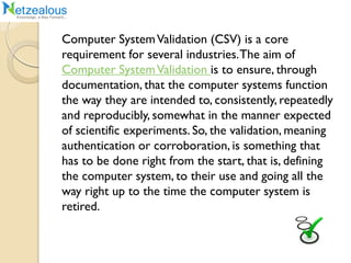 Computer System Validation Training | PDF