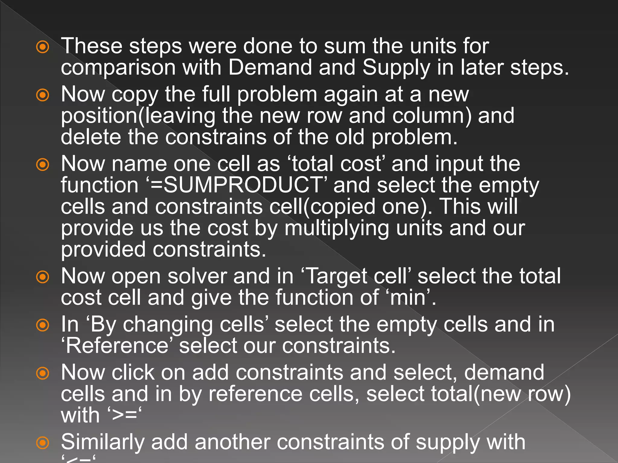 Computer techniques for optimization of cycle of operations | PPTX