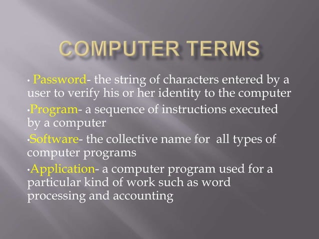 Computer terms | PPTX