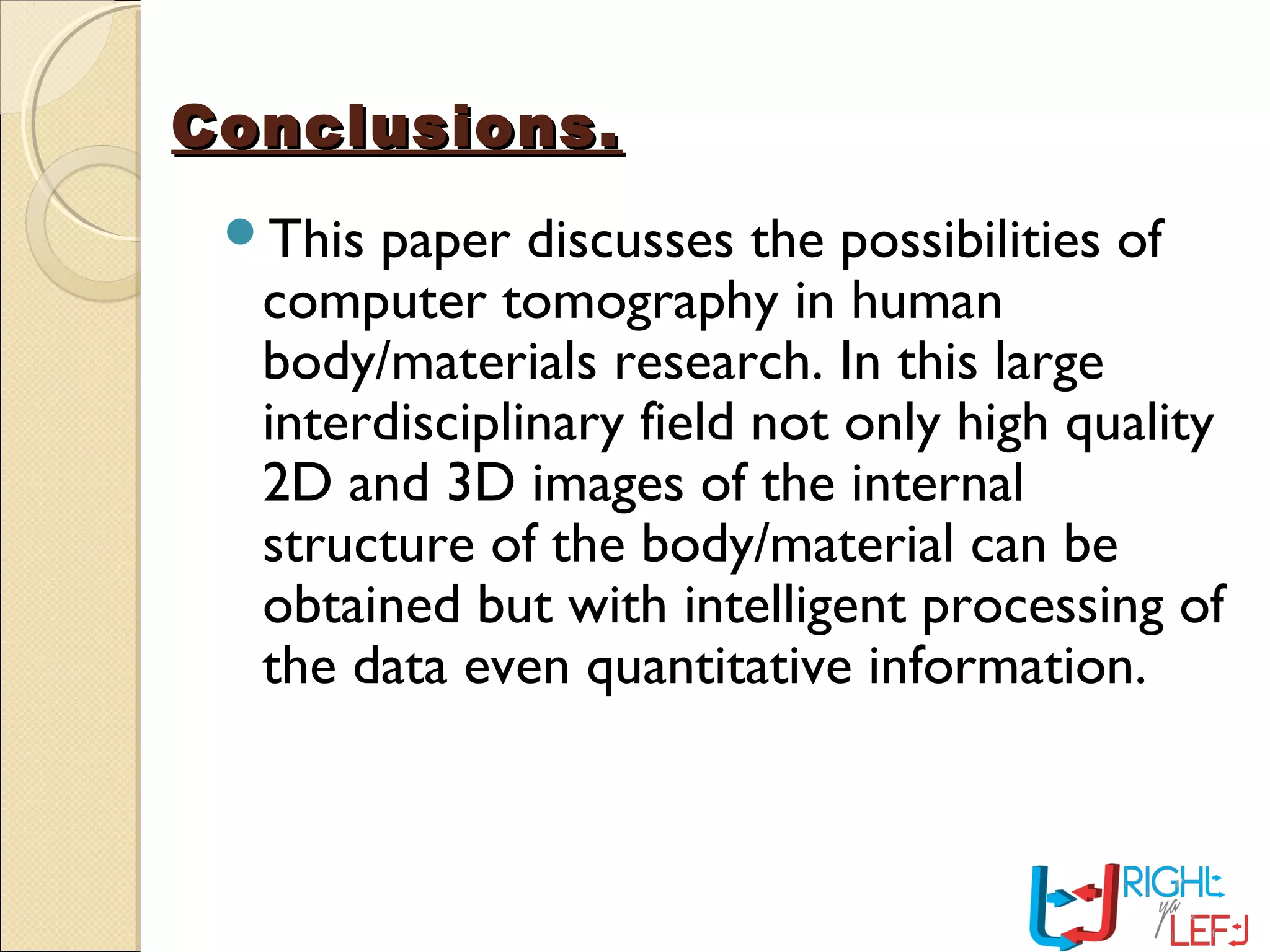 Computer Tomography (CT Scan) | PPT