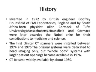 BASICS OF WORKING OF COMPUTER TOMOGRAPHY | PDF | Medical Tests ...