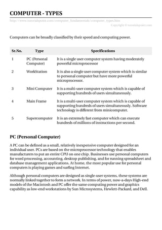 Computer types | PDF