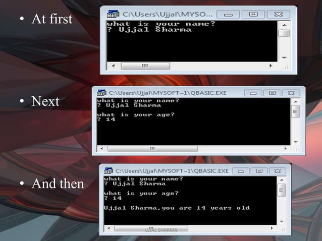 Computer (Q BASIC) | PPT
