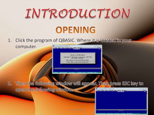 Computer (Q BASIC) | PPT