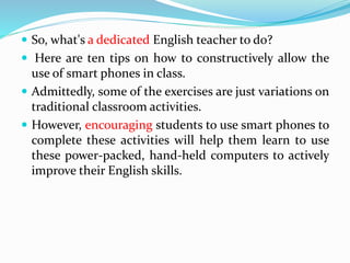 Computer use in the esl classroom | PPTX | Internet for Beginners ...