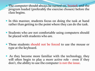 Computer use in the esl classroom | PPTX