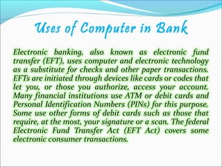Computer uses | PPT