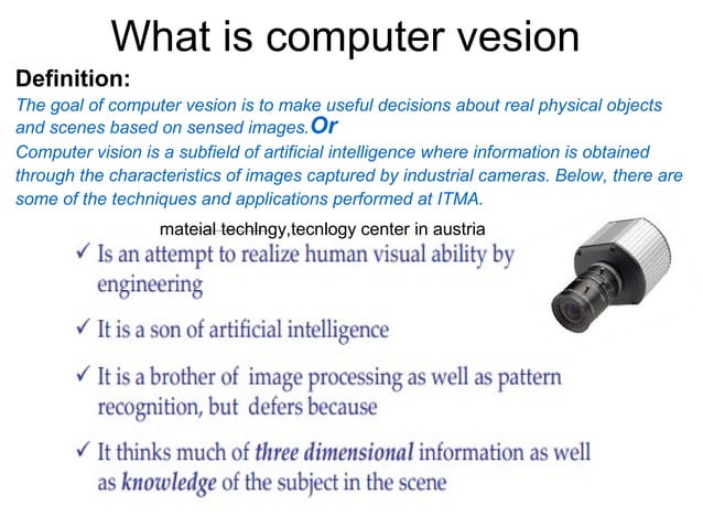 Computer vesion | PPT